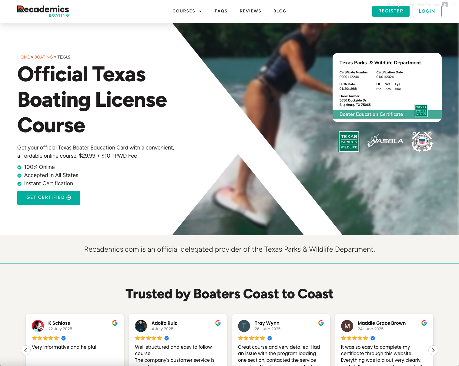 Comparison Guide | Texas Boater Safety Courses